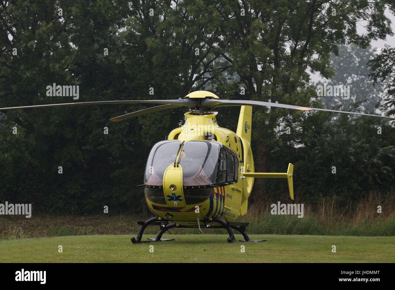 GROOTEBROEK, THE NETHERLANDS - JUNI 28,2017 :Dutch ambulance helicopter ...