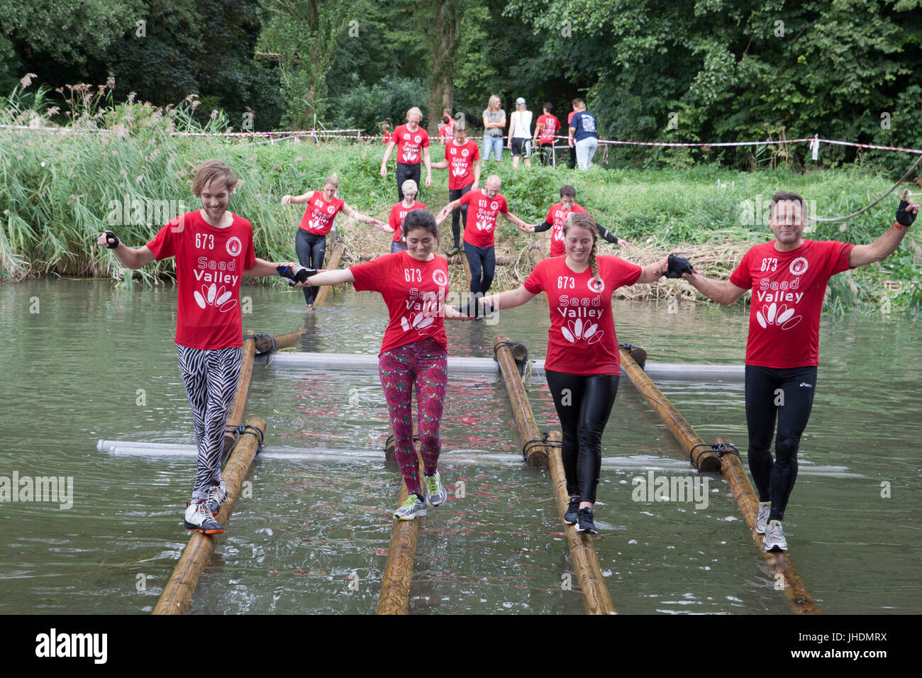 BOVENKARSPEL, THE NETHERLANDS - SEPTEMBER 11,2016: A team athletes ...