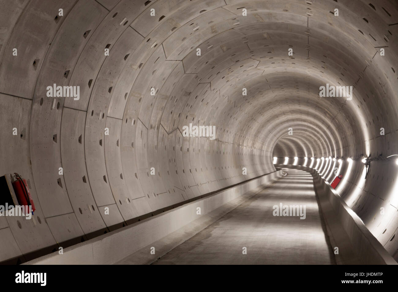 Subway tunnel under construction of the north south subway line of ...