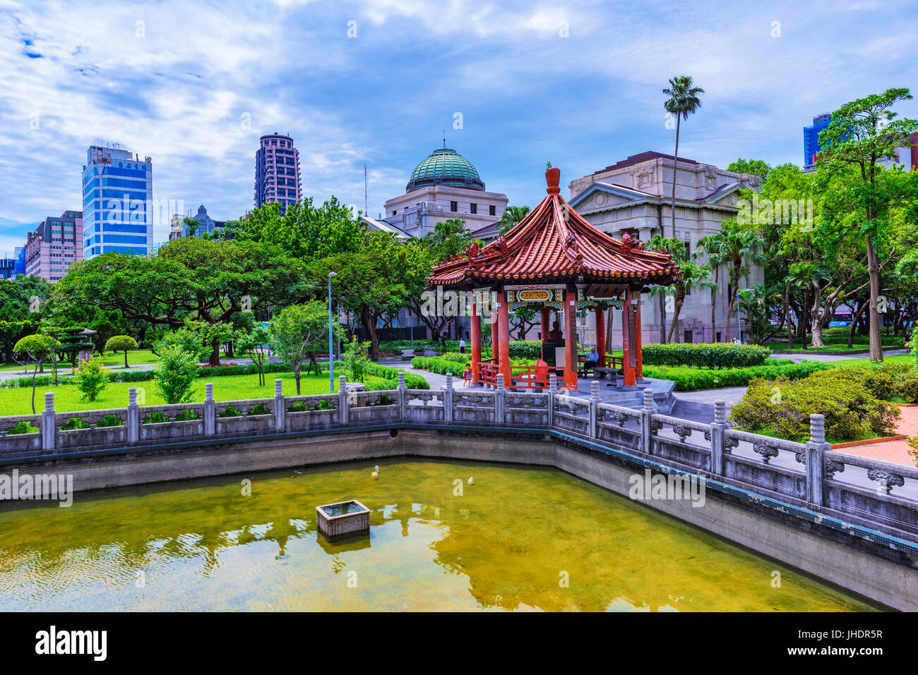 TAIPEI, TAIWAN - JUNE 20: This is a view of the 228 memorial peace park ...