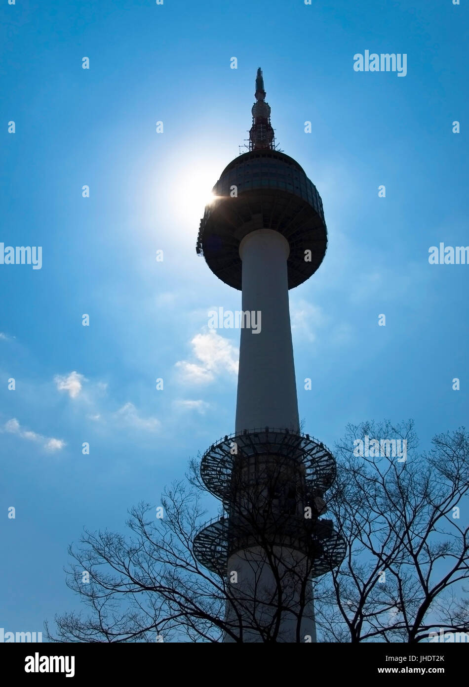 Backlit tv tower hi-res stock photography and images - Alamy