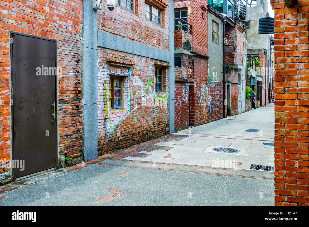 TAIPEI, TAIWAN - JUNE 26: Street view of Bopiliao historical block, a ...