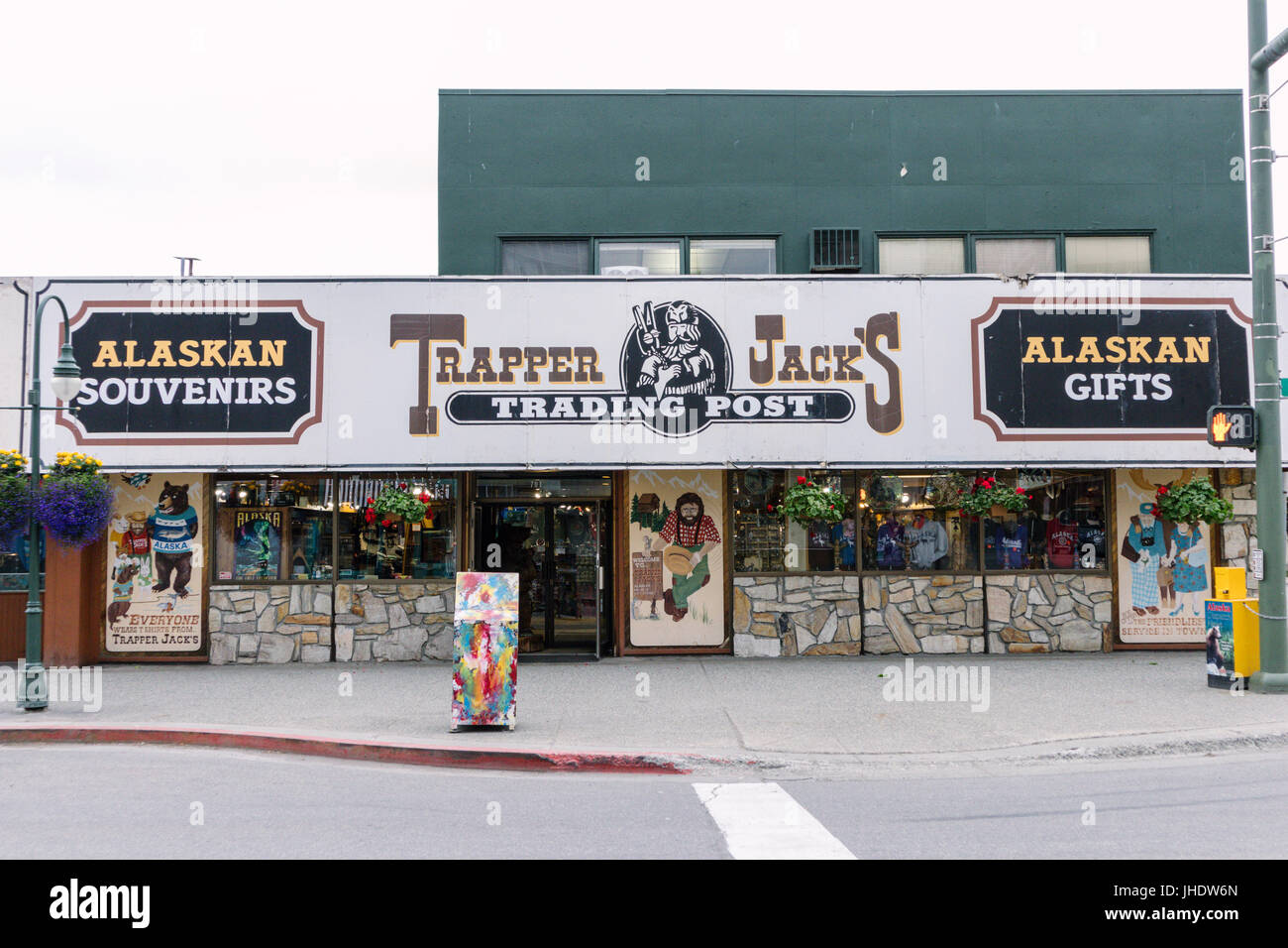 Street scene of Anchorage, Alaska, USA Stock Photo - Alamy