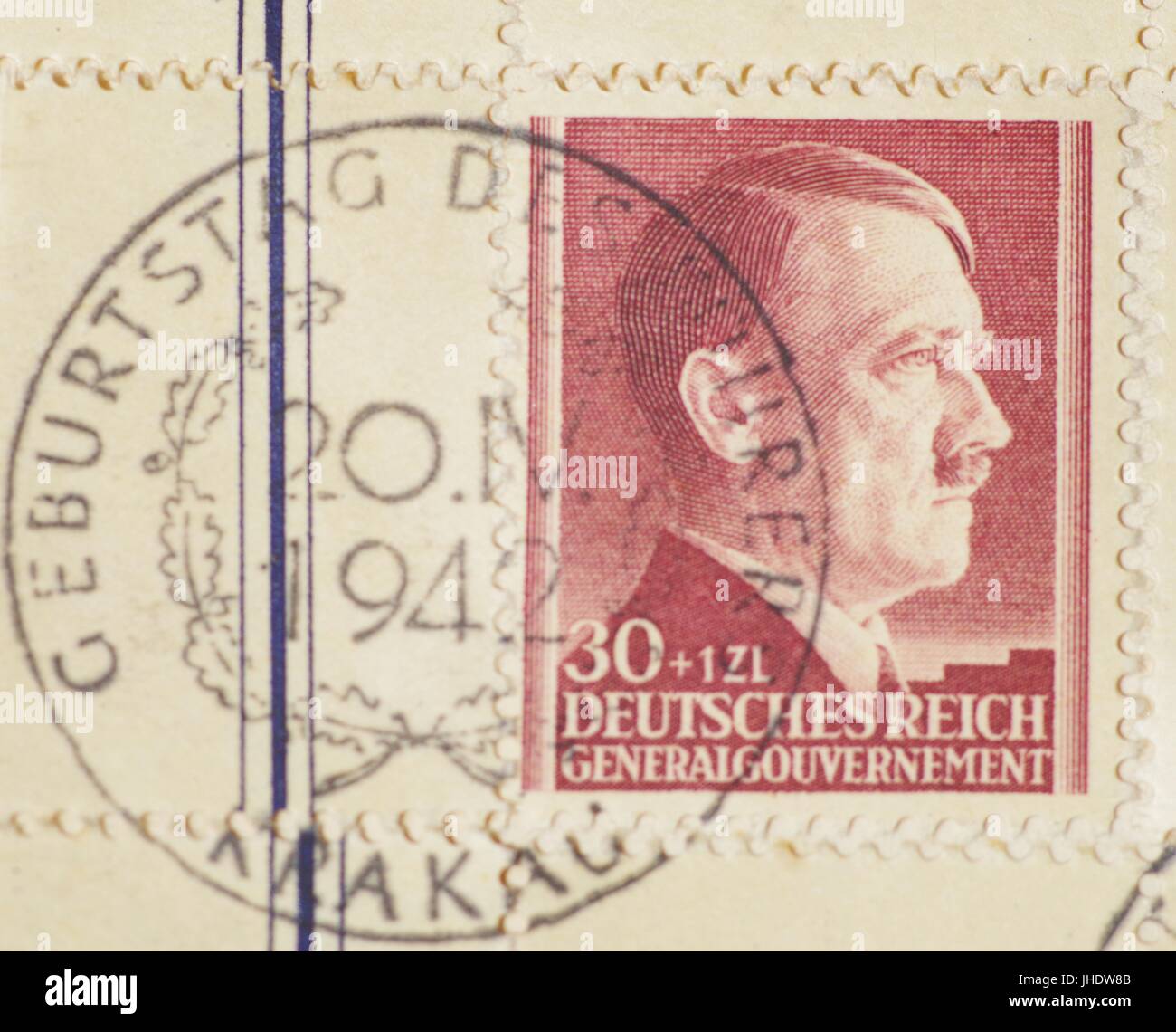 German postage stamp adolf hitler hi-res stock photography and images ...