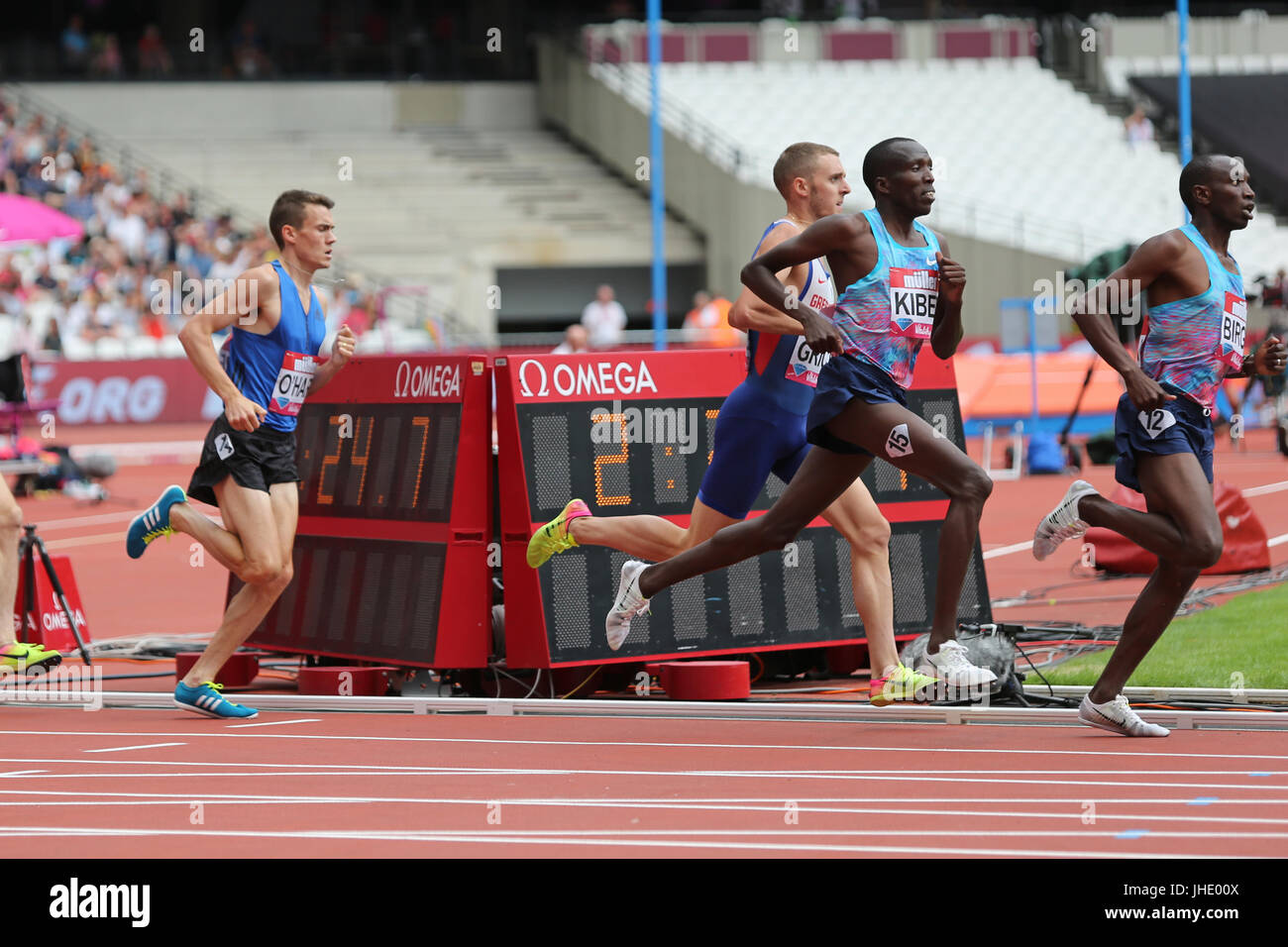 Vincent KIBET competing in the 1500m Men's Final at the 2017, IAAF ...