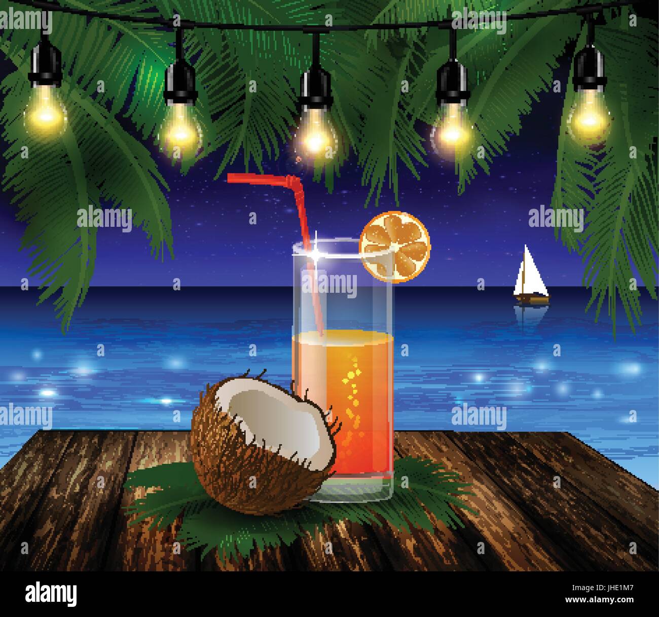Coconut tropical nut background Stock Vector Image & Art - Alamy
