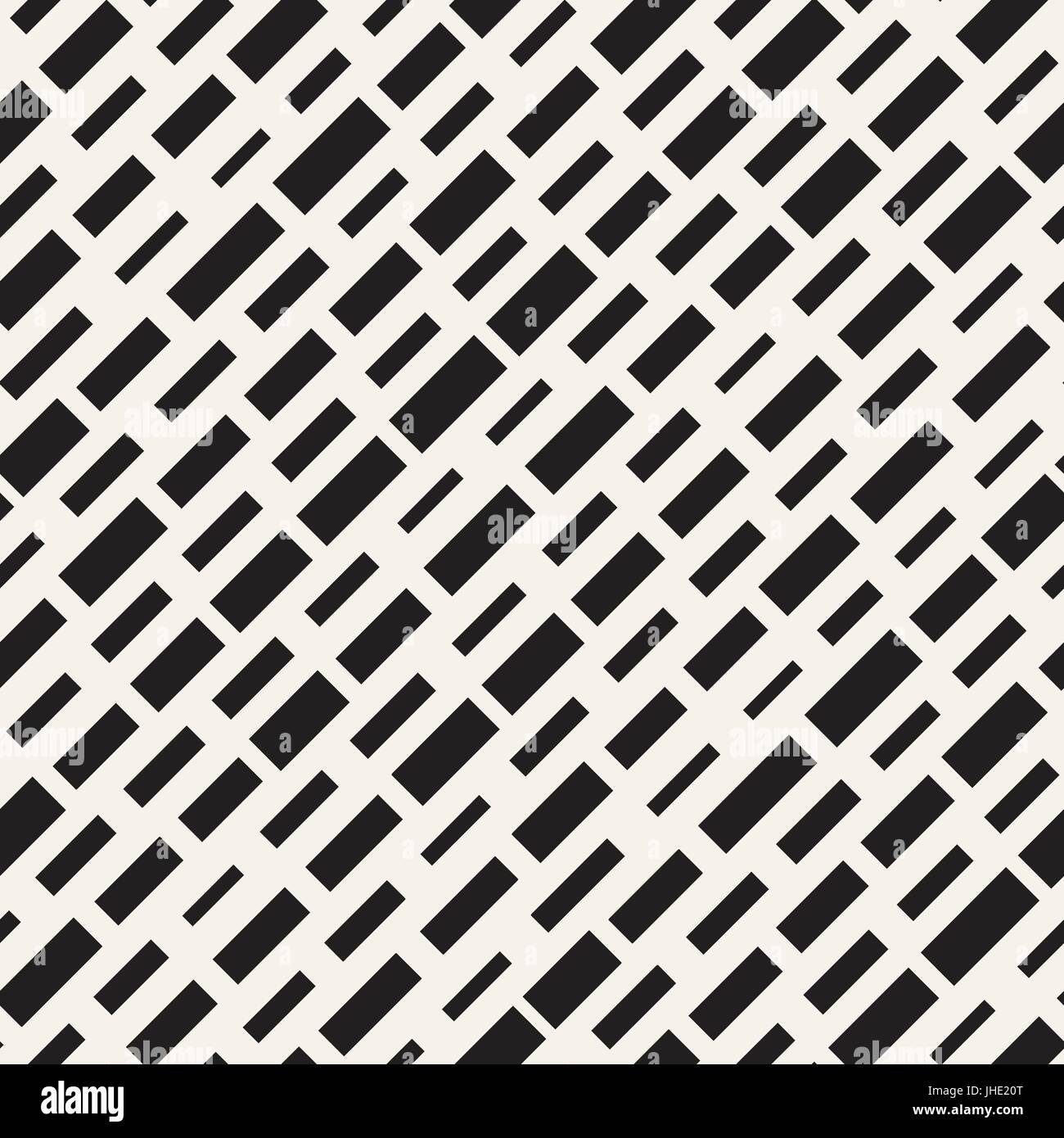 Black and White Irregular Dashed Lines Pattern. Modern Abstract Vector ...