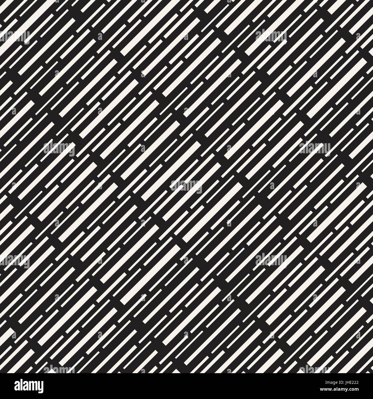 Black and White Irregular Dashed Lines Pattern. Modern Abstract Vector ...