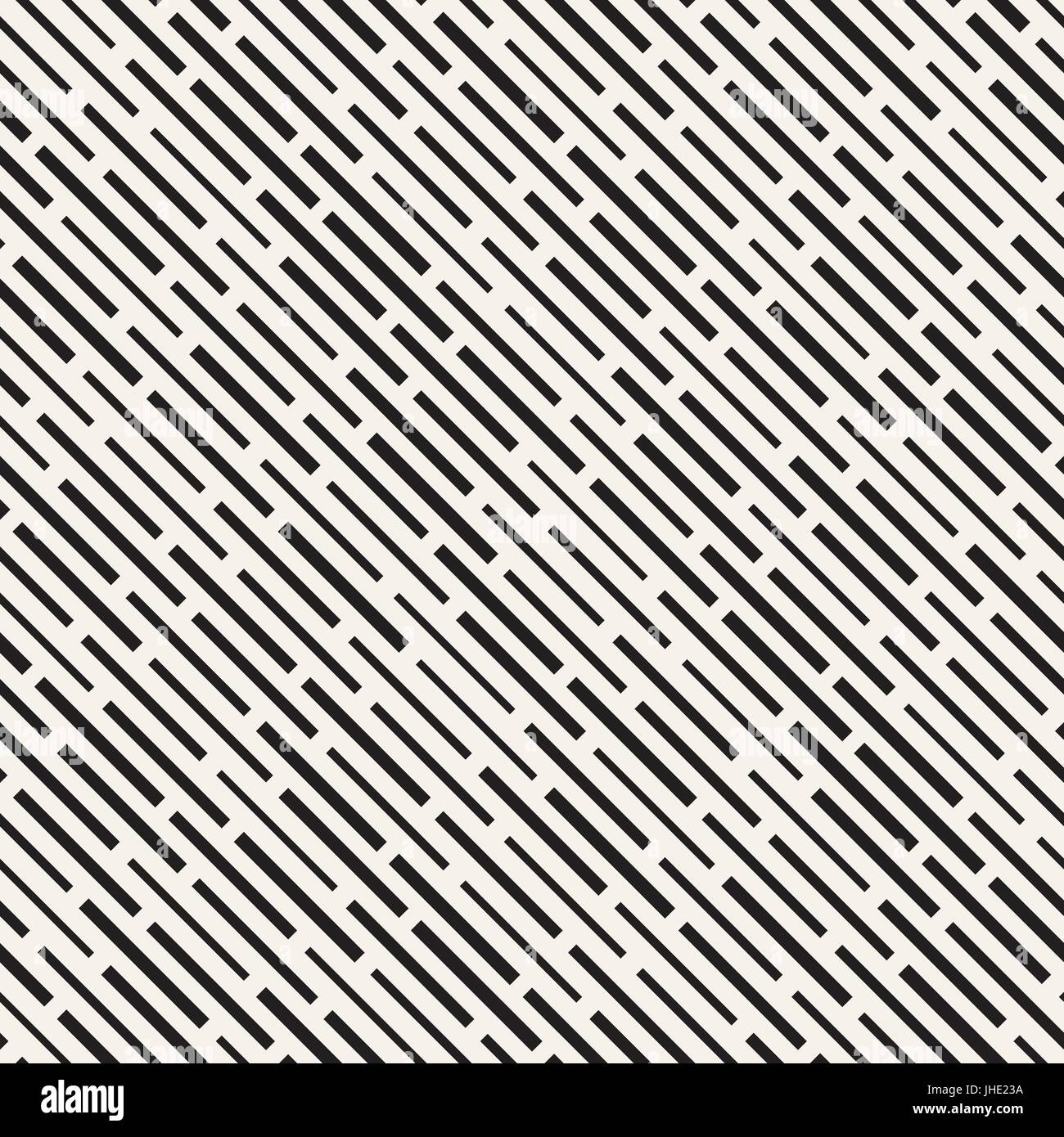 Black and White Irregular Dashed Lines Pattern. Modern Abstract Vector ...