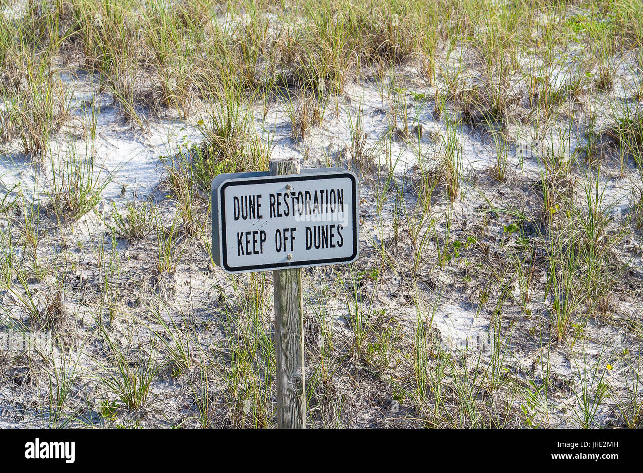 A sign along the Dunes in Destin Florida Stock Photo - Alamy