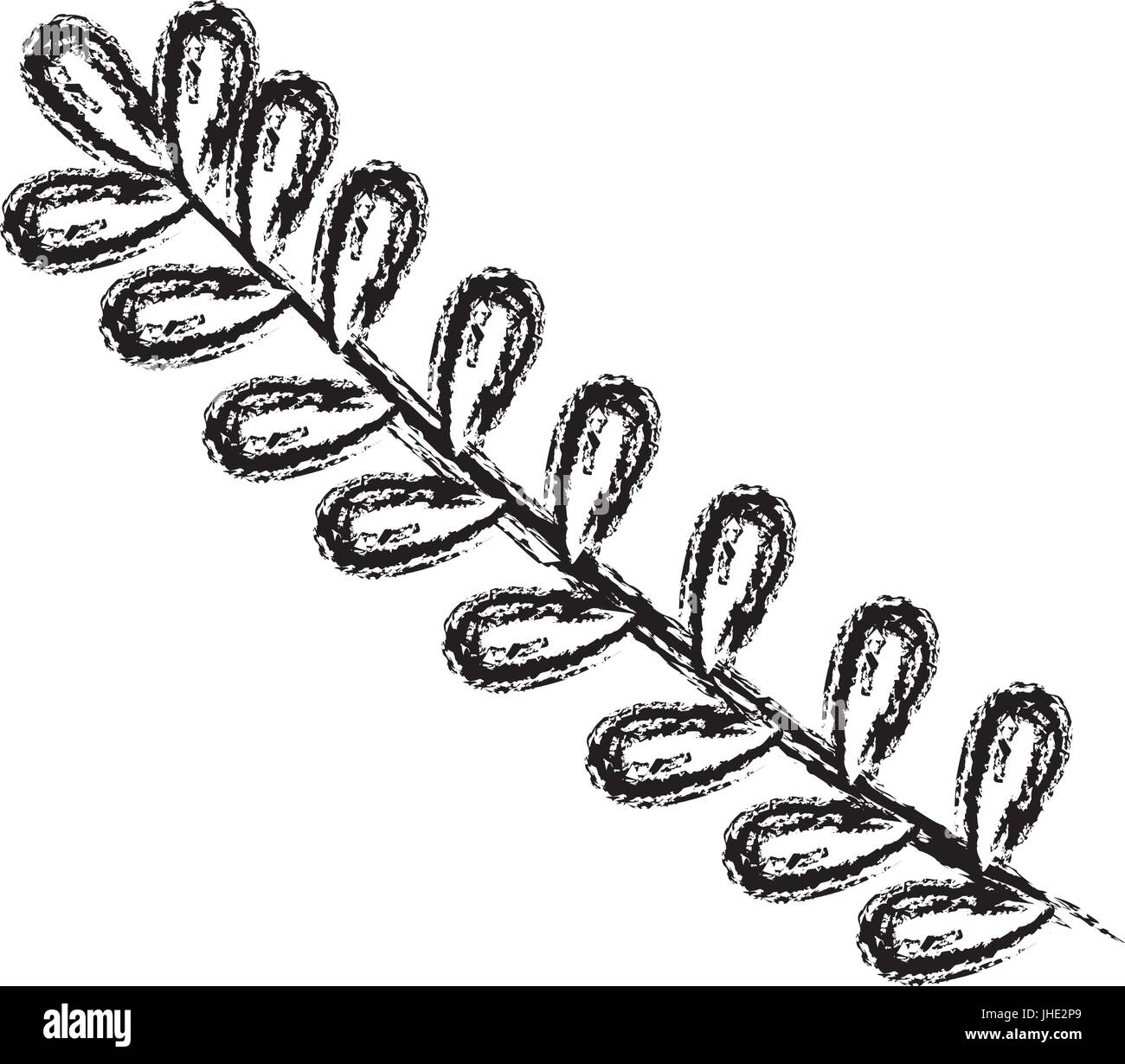 Leafy branch natural icon vector illustration design Stock Vector Image ...