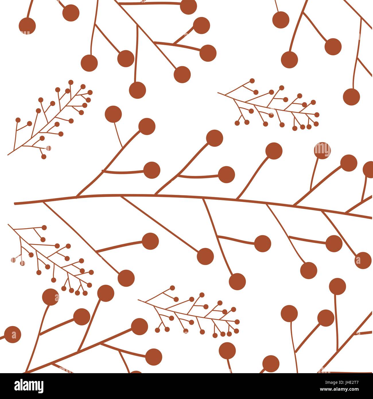 Leafy branch natural pattern vector illustration design Stock Vector ...
