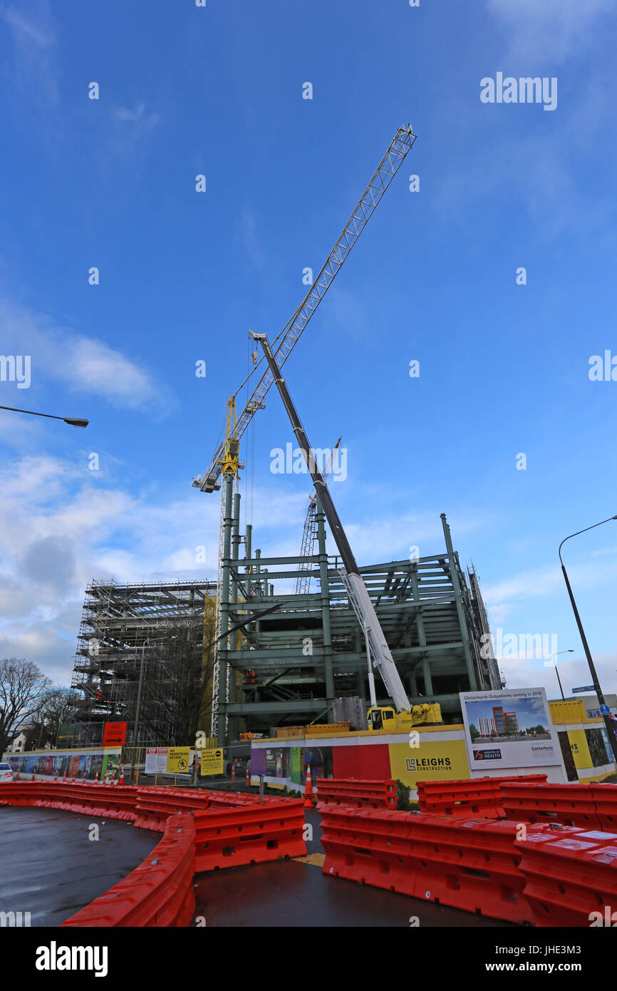 Christchurch Hospital outpatient's building under construction Stock ...