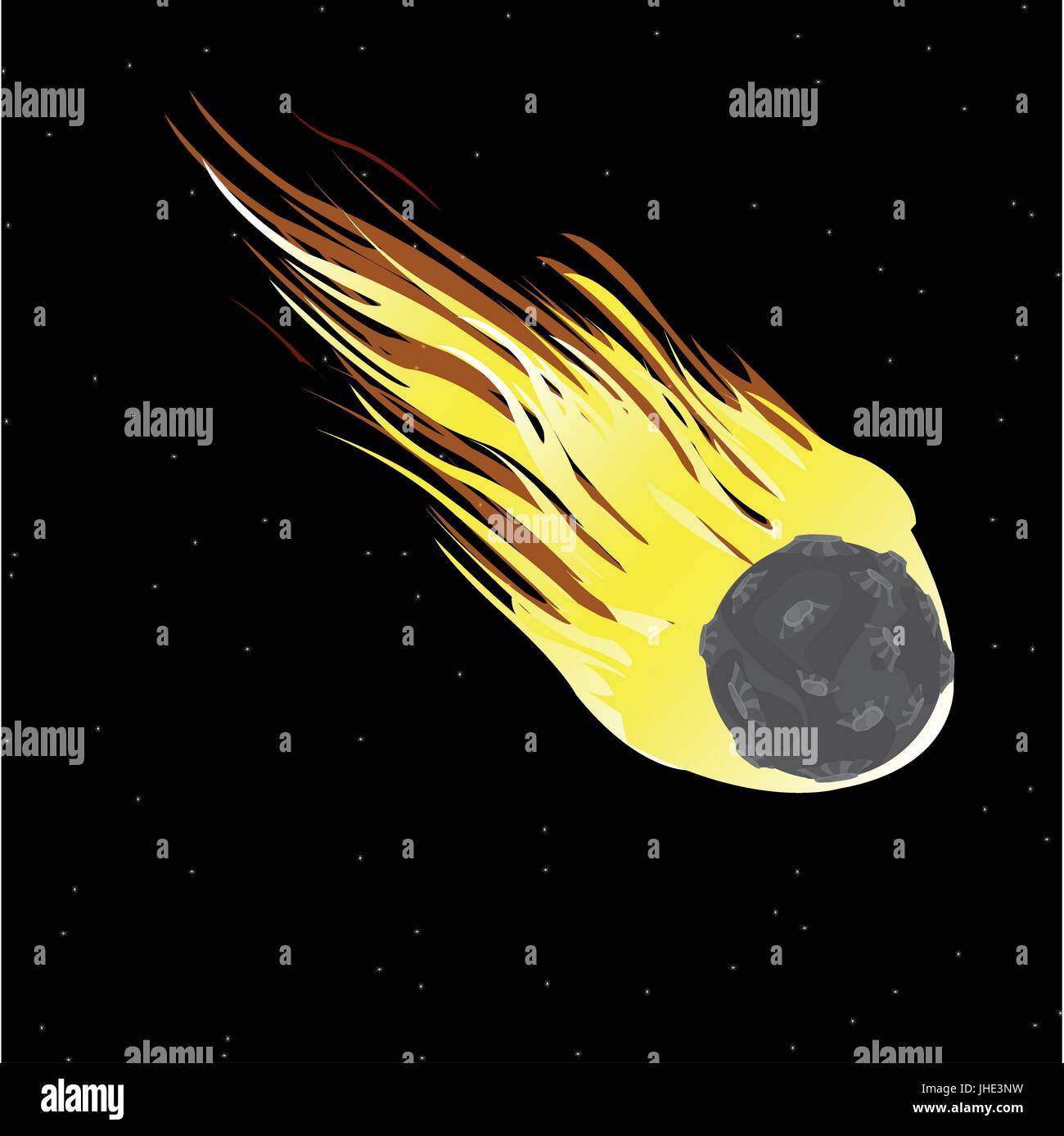 Comet in cosmos Stock Vector Image & Art - Alamy