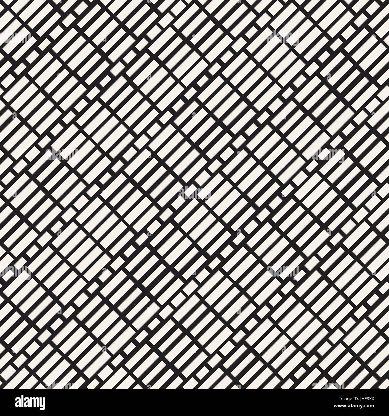 Black and White Irregular Dashed Lines Pattern. Modern Abstract Vector ...