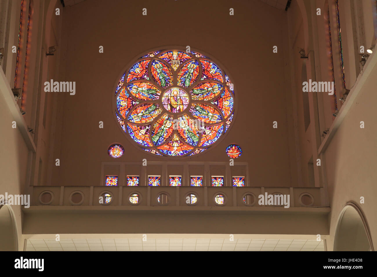 Stained glass, Church Cathedral, Capital, Fortaleza, Ceará, Brazil ...