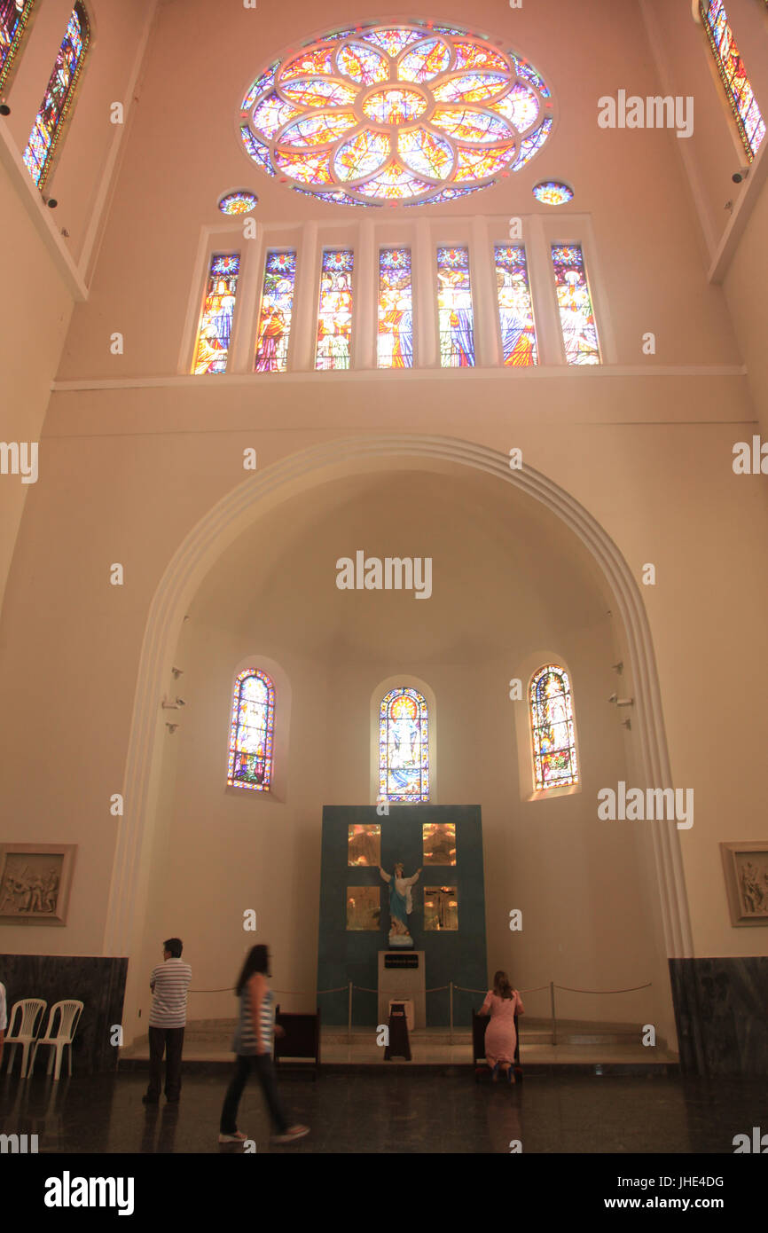 Stained glass, Church Cathedral, Capital, Fortaleza, Ceará, Brazil ...