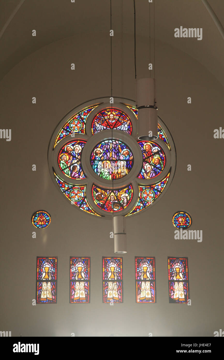 Stained glass, Church Cathedral, Capital, Fortaleza, Ceará, Brazil ...
