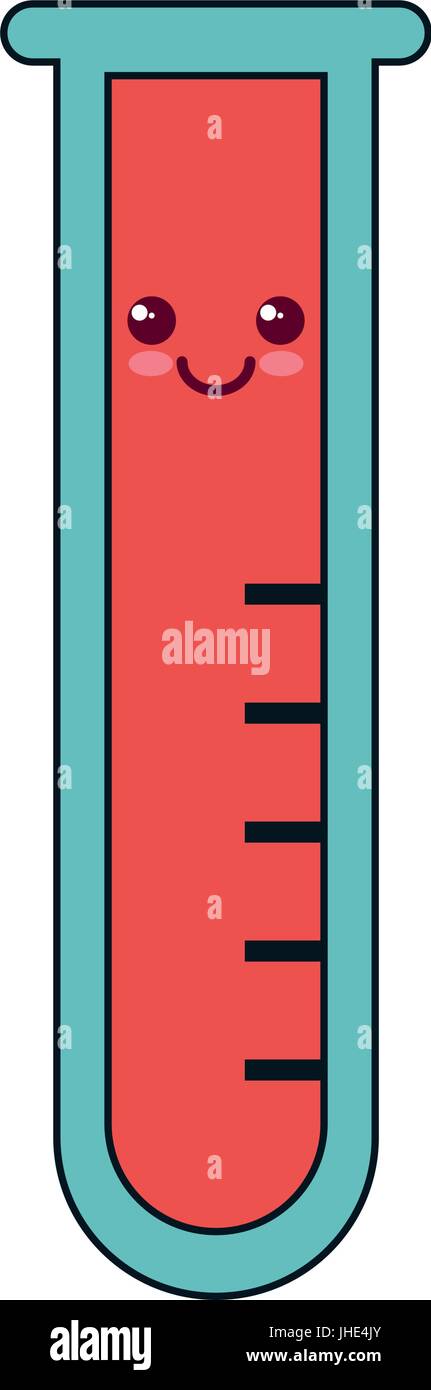 tube test kawaii character vector illustration design Stock Vector ...