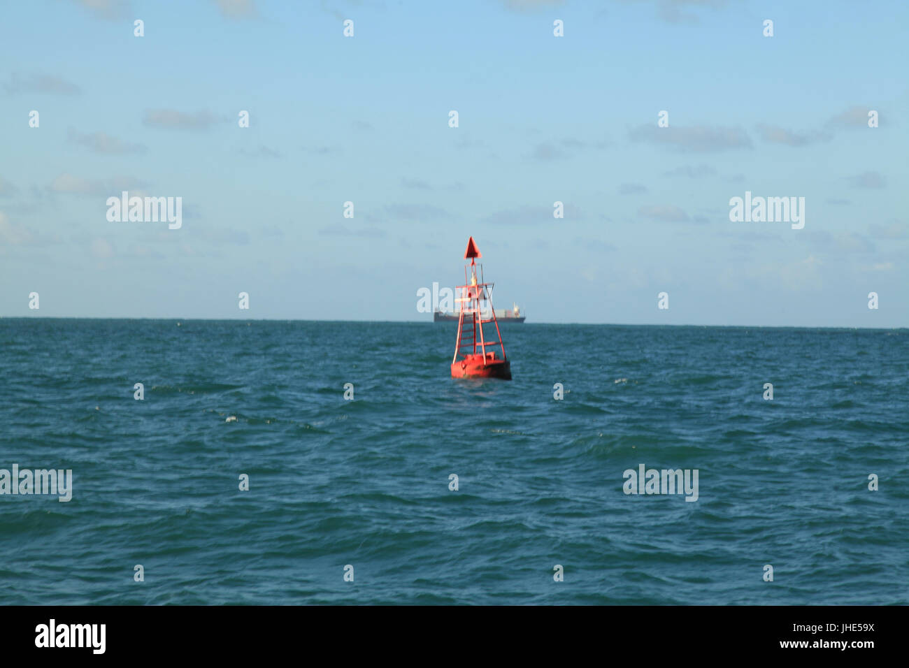 Beach, sea, view city, Capital, Fortaleza, Ceará, Brazil Stock Photo ...