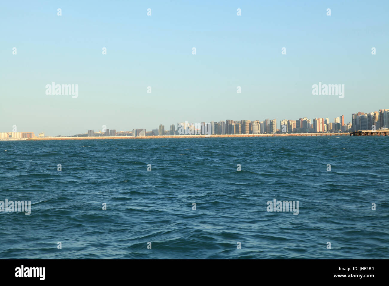 Beach, sea, view city, Capital, Fortaleza, Ceará, Brazil Stock Photo ...