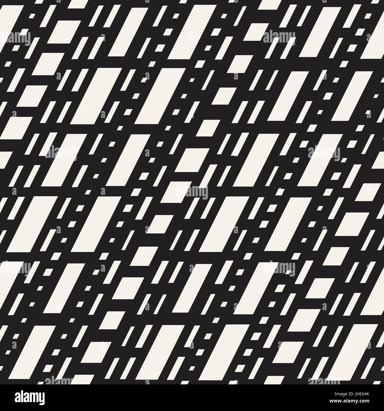 Black and White Irregular Dashed Lines Pattern. Modern Abstract Vector ...