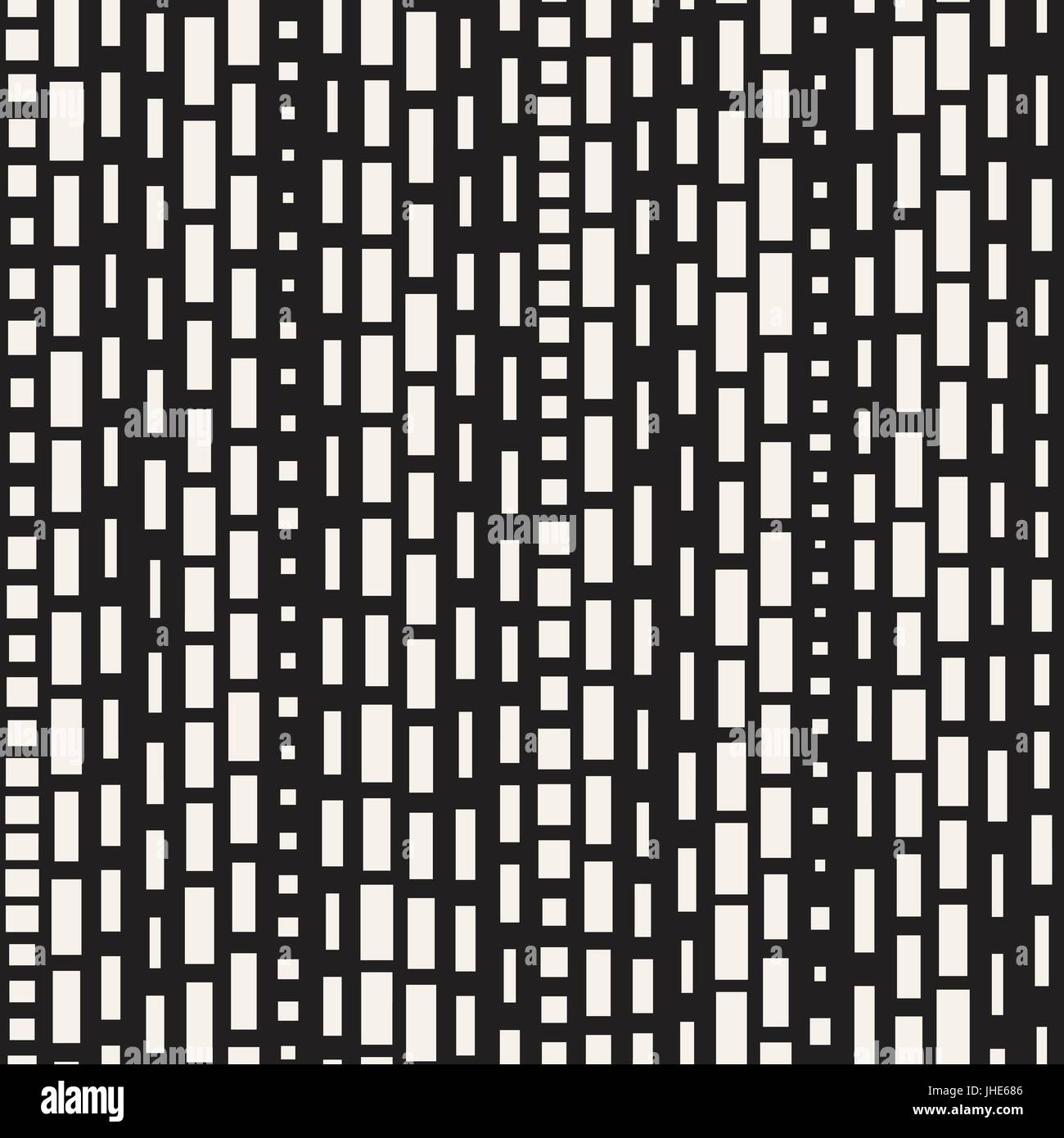 Black and White Irregular Dashed Lines Pattern. Modern Abstract Vector ...