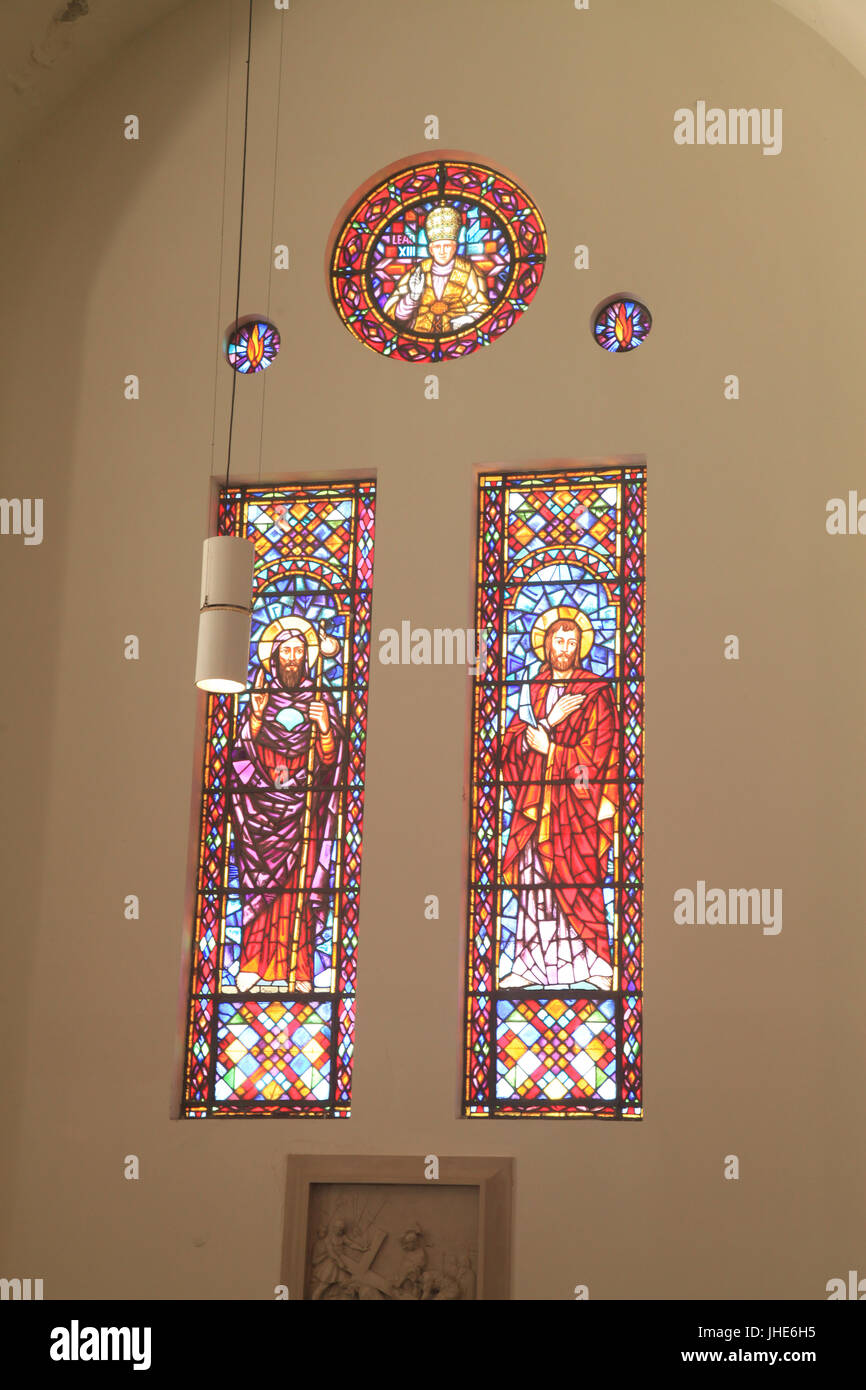 Stained glass, Church Cathedral, Capital, Fortaleza, Ceará, Brazil ...