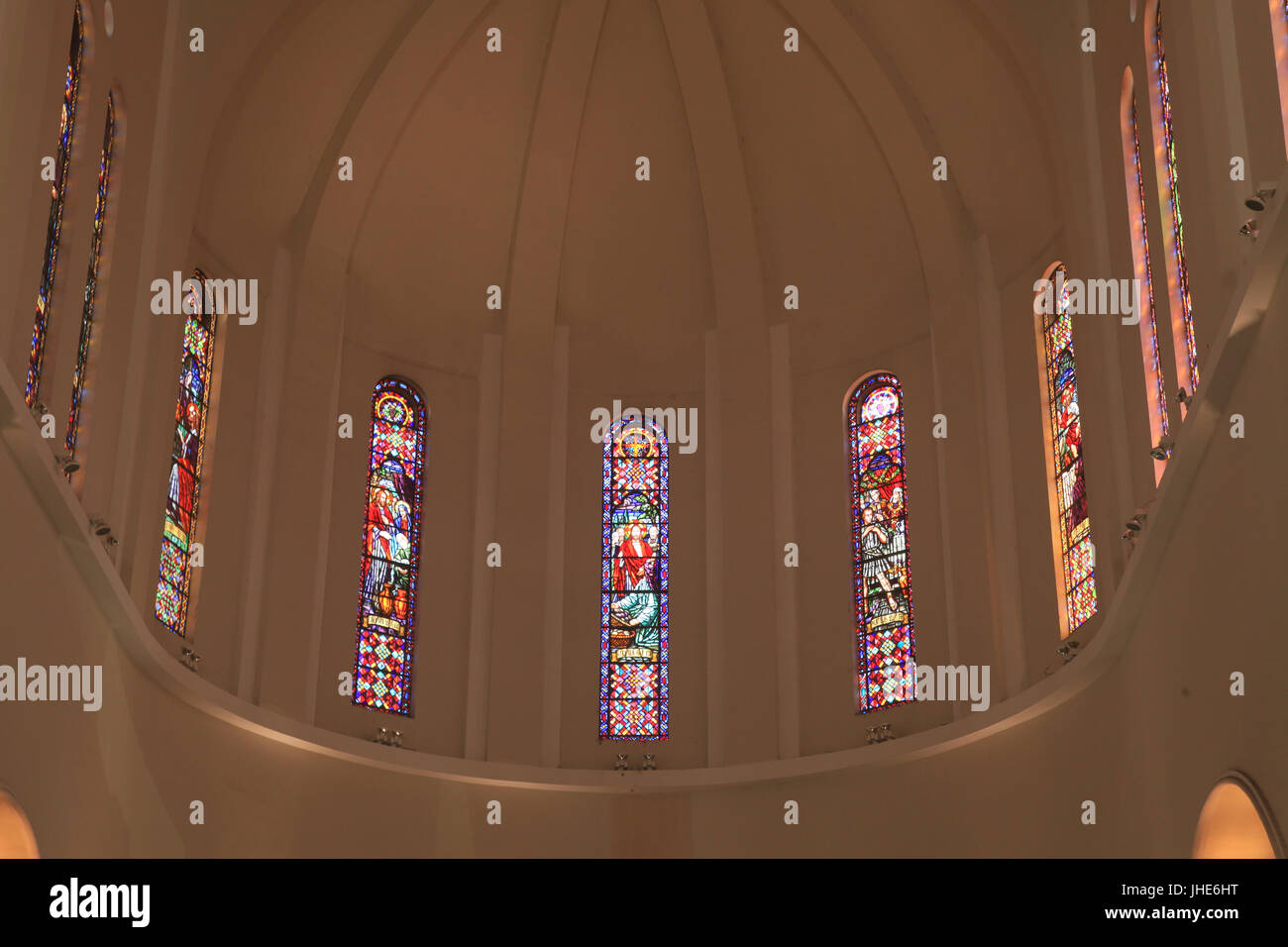 Stained glass, Church Cathedral, Capital, Fortaleza, Ceará, Brazil ...