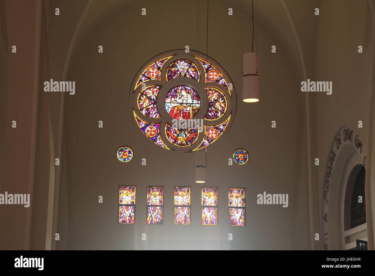 Stained glass, Church Cathedral, Capital, Fortaleza, Ceará, Brazil ...