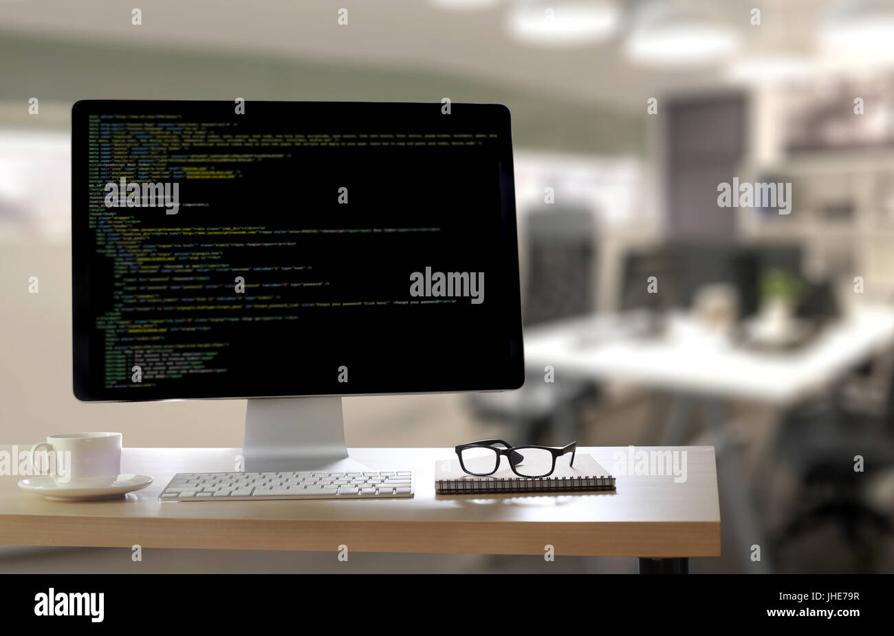 Developer Team Working Laptop Computer Mobile Application Softwareand ...