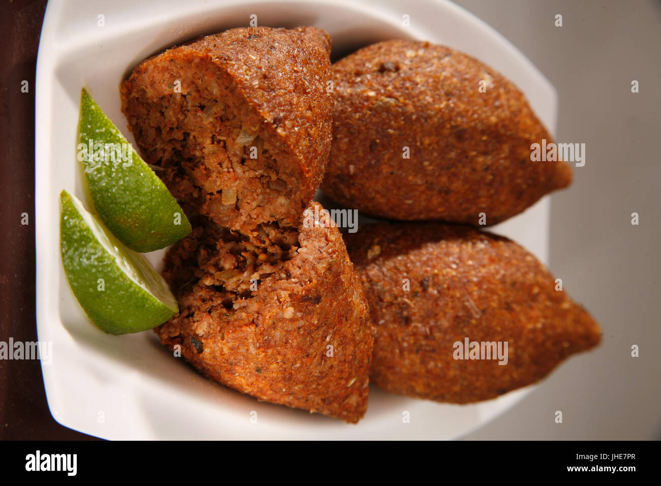 Kibbeh, fried, lemon, food, Belém, Pará, Brazil Stock Photo - Alamy