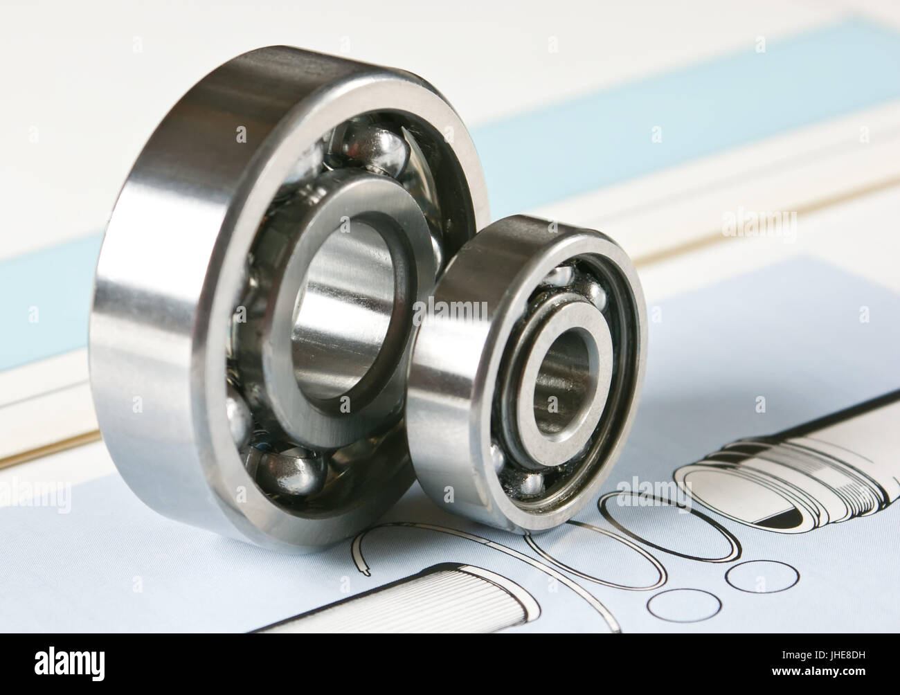 mechanical scheme and bearing Stock Photo - Alamy