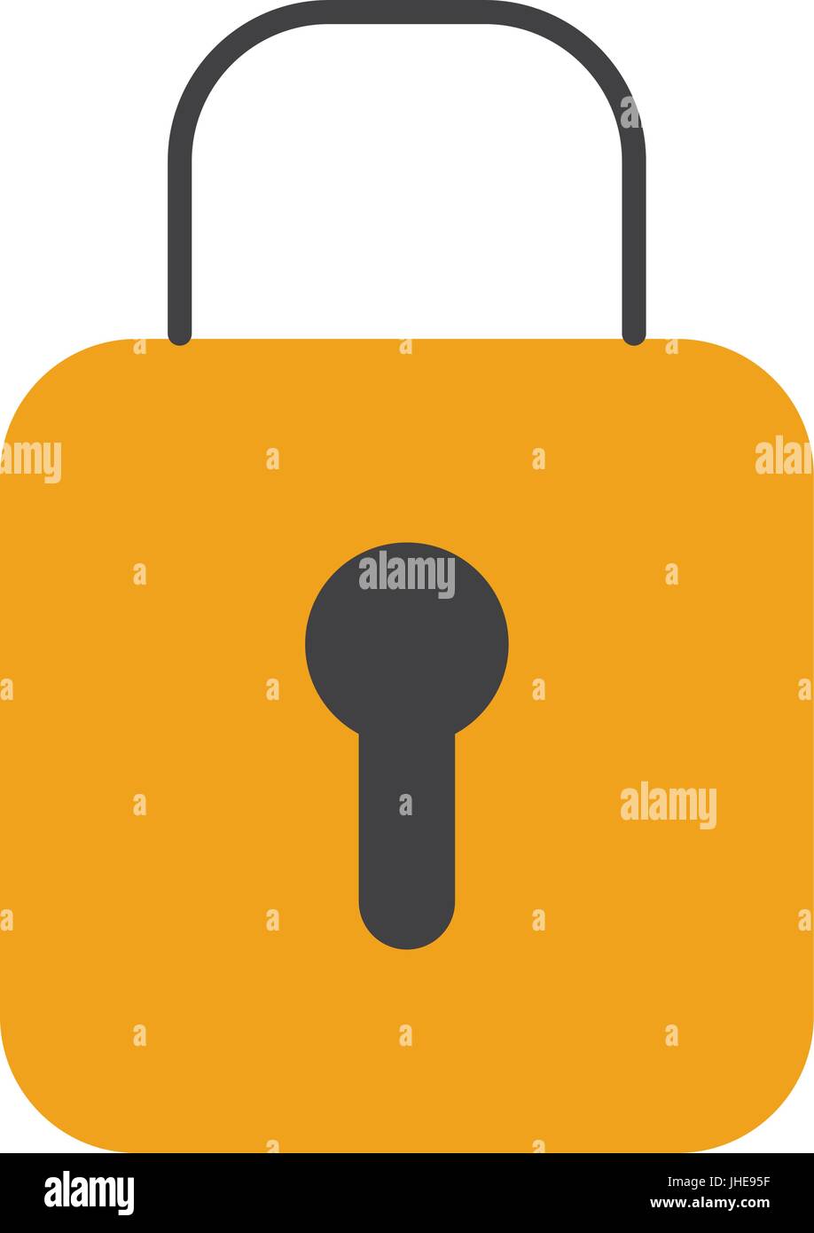 safe secure padlock icon vector illustration design Stock Vector Image ...