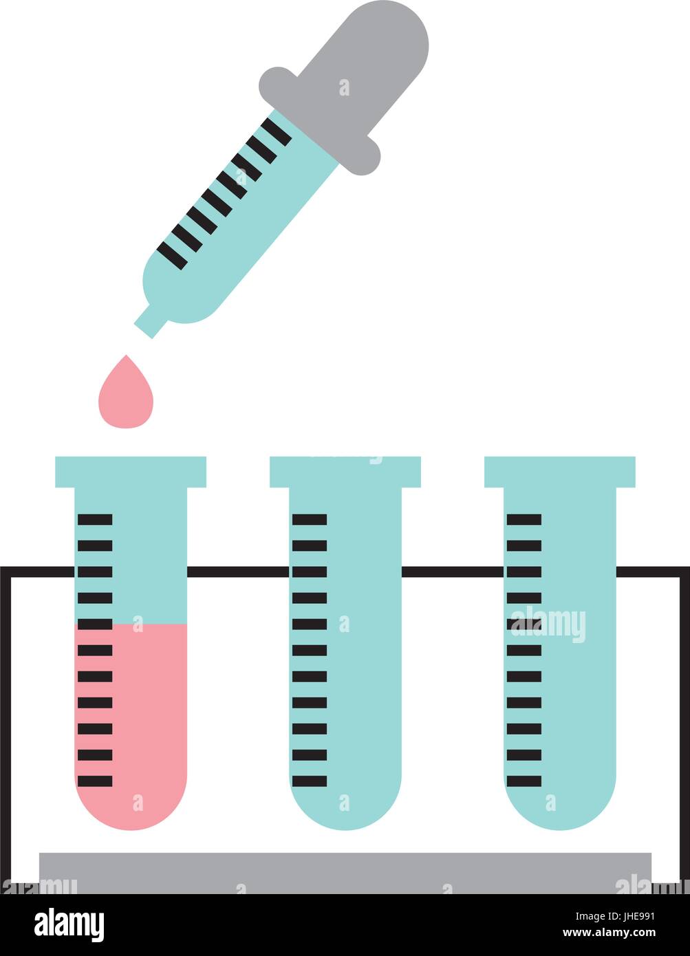 tube test with dropper Stock Vector Image & Art - Alamy