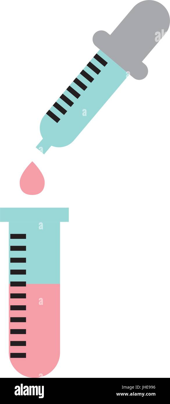 tube test with dropper Stock Vector Image & Art - Alamy