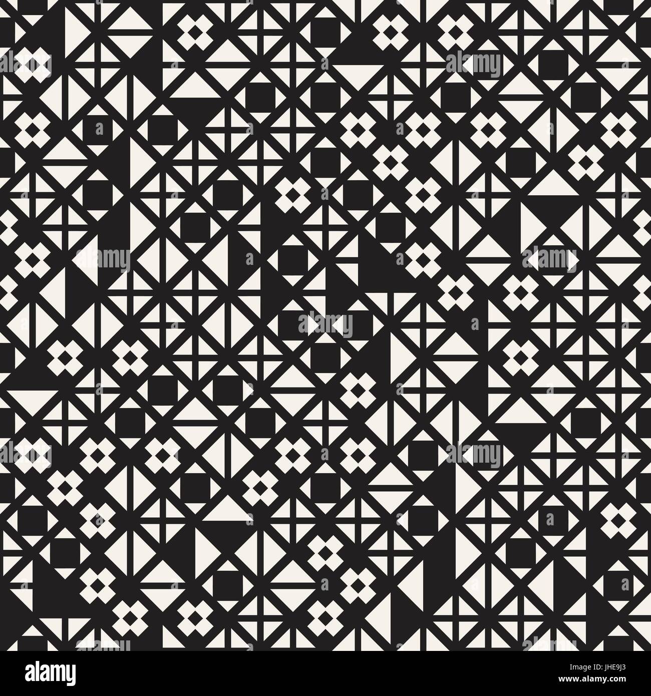 Vector random shapes seamless pattern. Modern stylish irregular texture ...