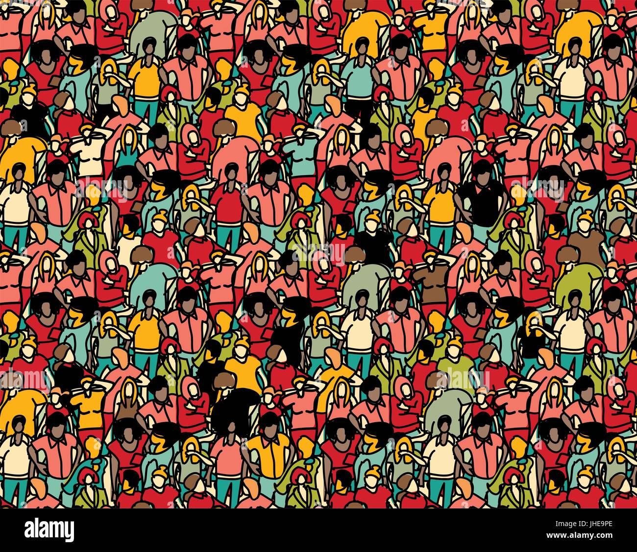 Different crowd people Stock Vector Images - Alamy