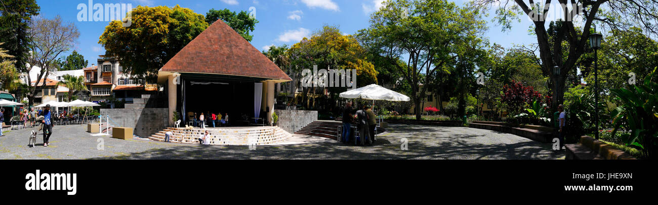Open Air theatre in the Municipal Garden in Funchal on the island of ...