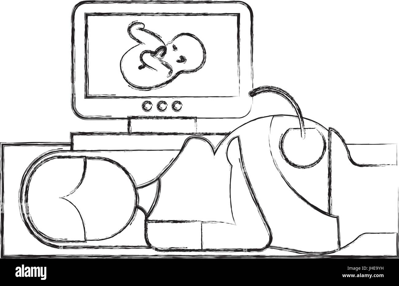 Ultrasound pregnant Black and White Stock Photos & Images - Alamy