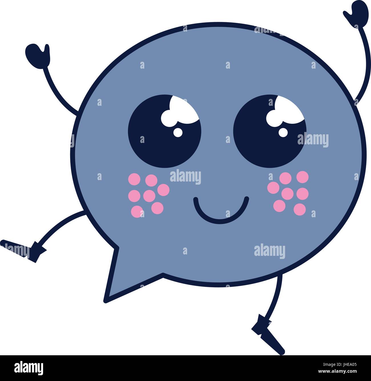 speech bubble message kawaii character vector illustration design Stock ...