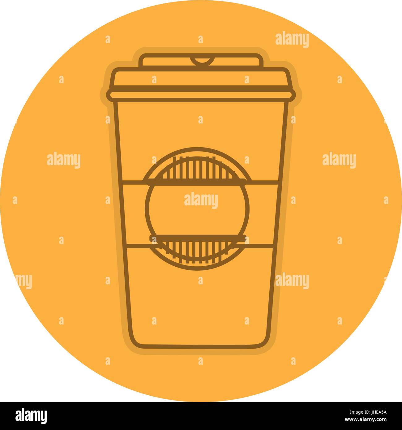 coffee in plastic cup vector illustration design Stock Vector Image ...