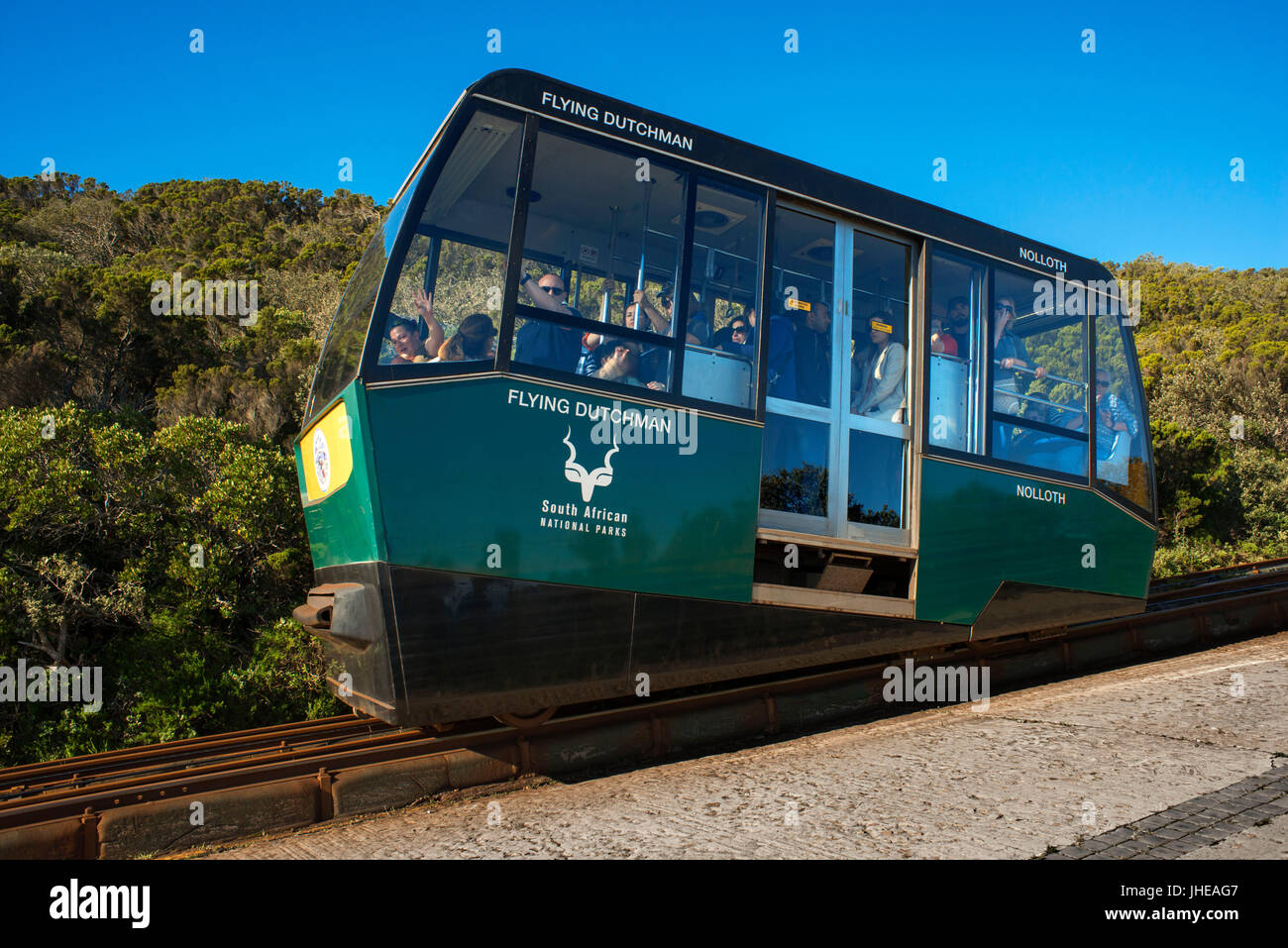 Funicular to Cape Point Lighthouse, Cape of Good Hope, Cape Peninsula ...