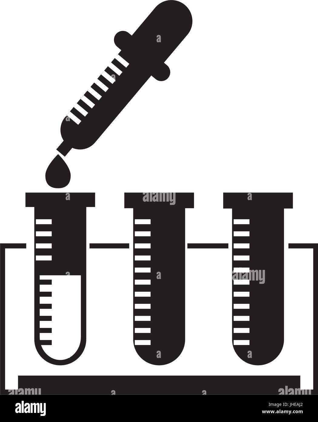 tube test with dropper Stock Vector Image & Art - Alamy