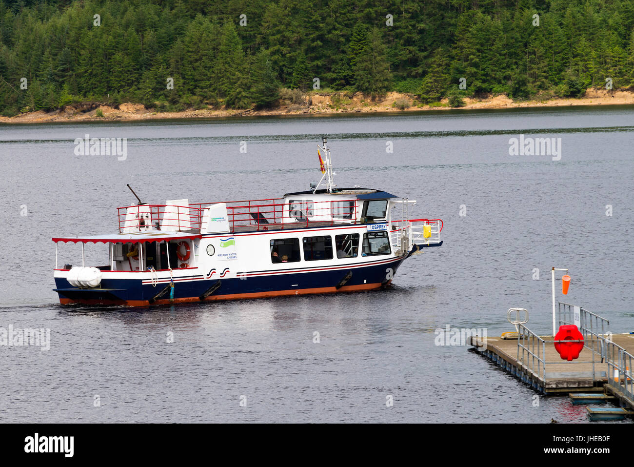 The Ferry Boat Osprey Operating on Kielder Water Northumberland England ...
