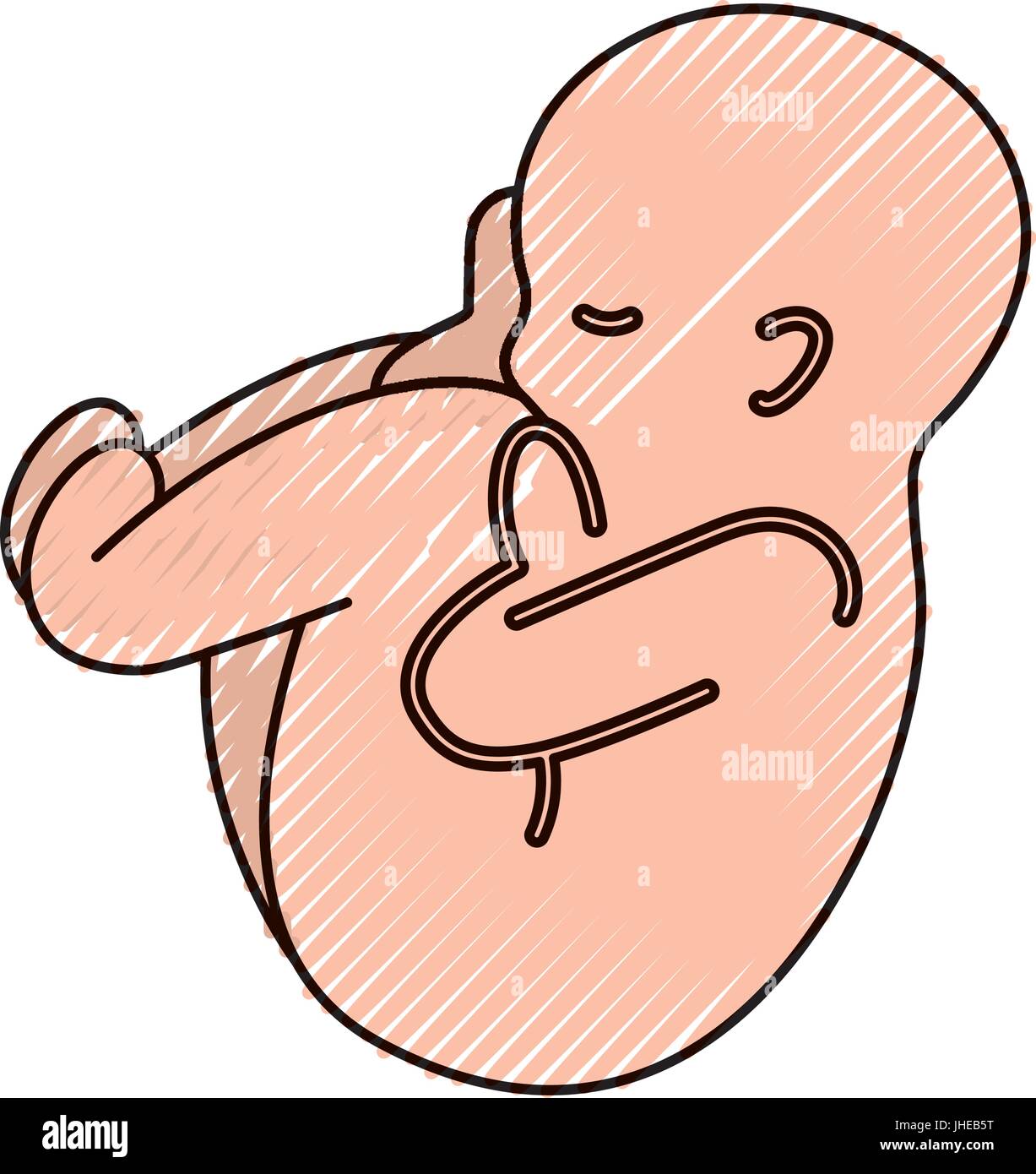 human fetus isolated icon Stock Vector Image & Art - Alamy