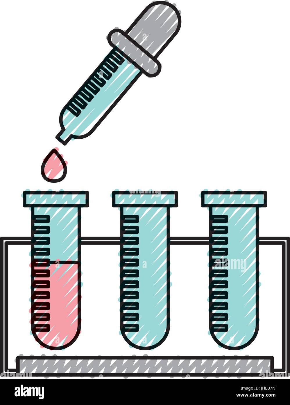 tube test with dropper Stock Vector Image & Art - Alamy