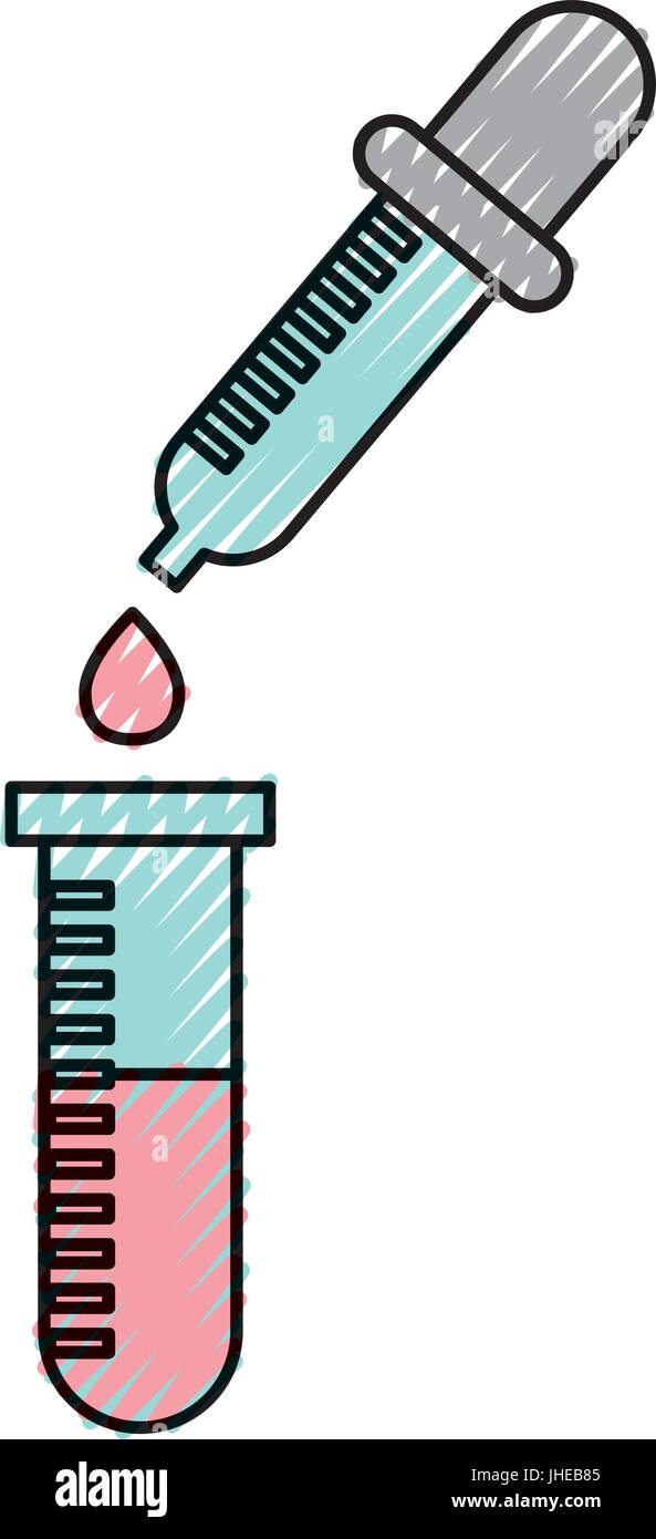 tube test with dropper Stock Vector Image & Art - Alamy