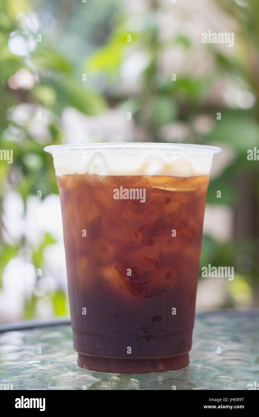 Sparkling Nitro cold brew coffee ready to drink in take away cup Stock ...