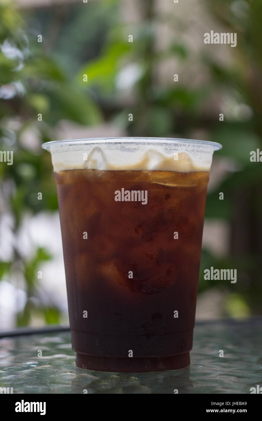 Sparkling Nitro cold brew coffee ready to drink in take away cup Stock ...